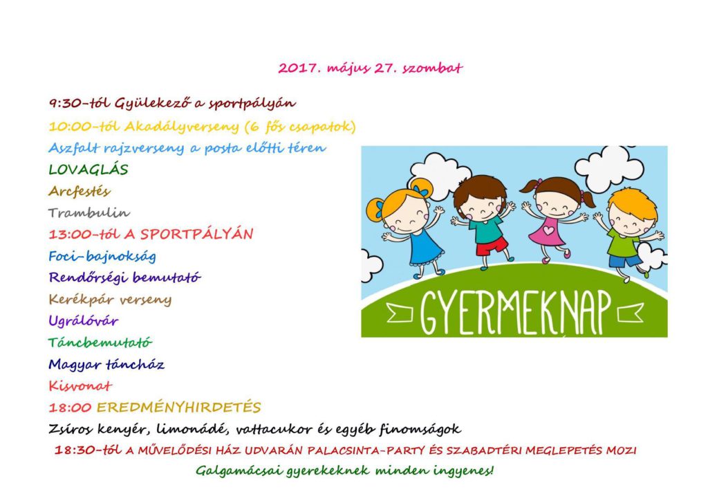 Gyereknapi programok – Szóda – Aszód közéleti és kulturális magazinja